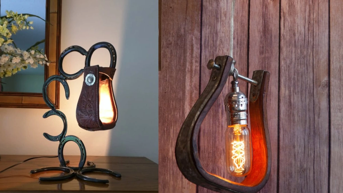 Western Home: Stunning Stirrup Lighting - COWGIRL Magazine