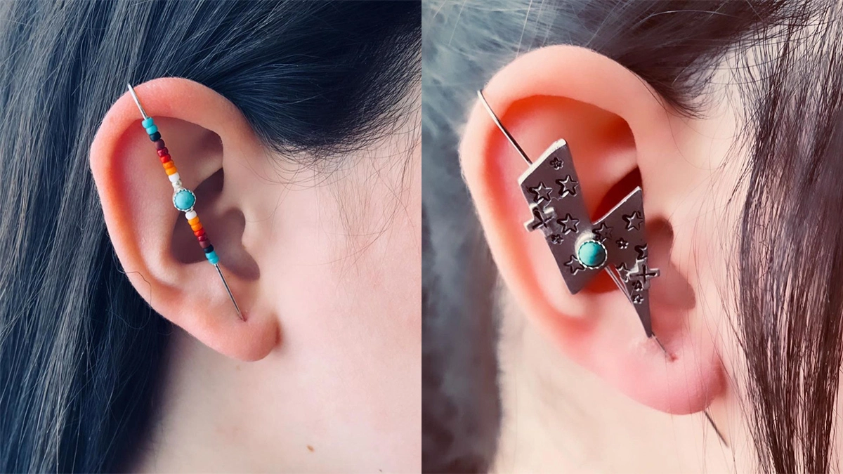Going For Gunville Designs Ear Pins - COWGIRL Magazine