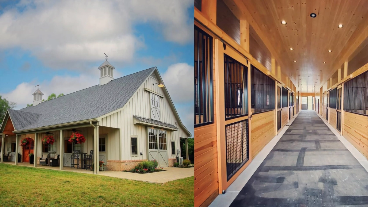 Stable Tour: Enjoy This Beautiful Brand New 6-Stall Barn