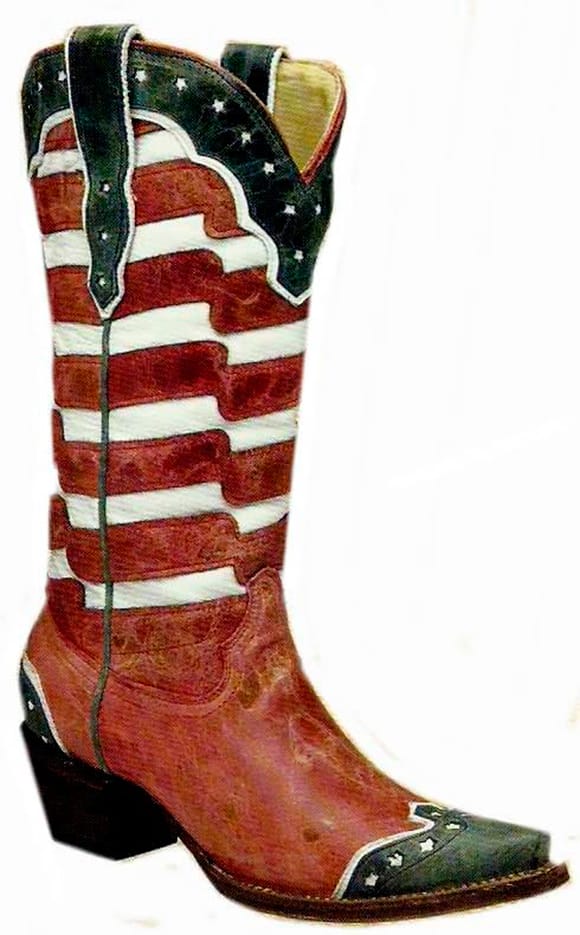 Red, White & Blue Boots - COWGIRL Magazine