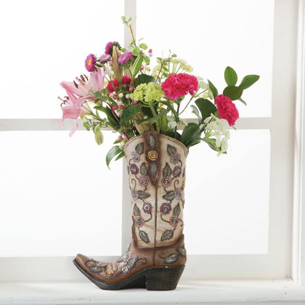 Colorful Cowboy Boot Vases For The Home - COWGIRL Magazine