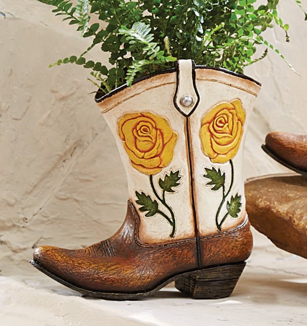 Colorful Cowboy Boot Vases for the Home - COWGIRL Magazine