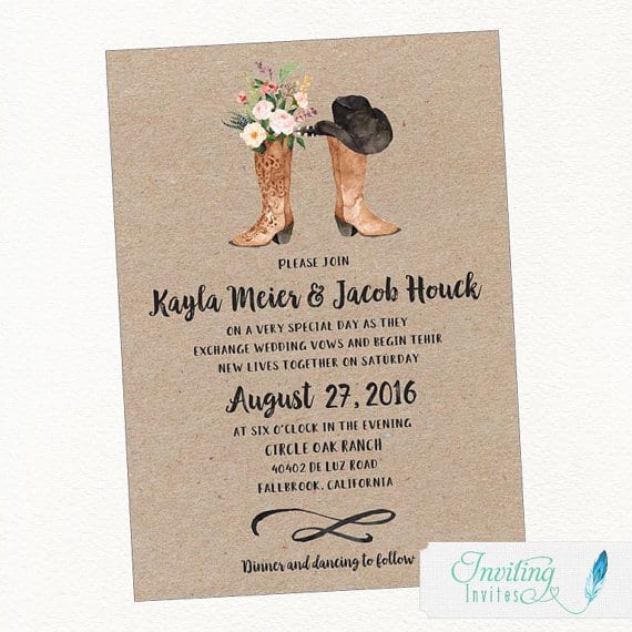 You're Invited: Western Wedding Invitations - COWGIRL Magazine