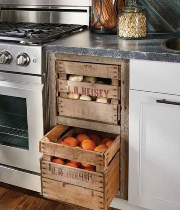 These Rustic Fruit Drawers Are What Your Kitchen Has Been Missing ...