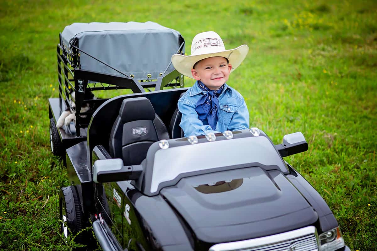 Kristi Bracewell Photography Shot Lil' Cowboys And Their Ranchin' Rigs