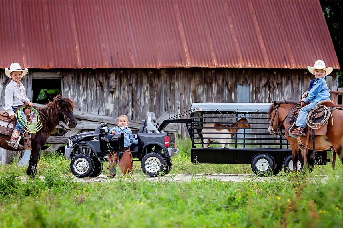 Kristi Bracewell Photography Shot Lil' Cowboys And Their Ranchin' Rigs