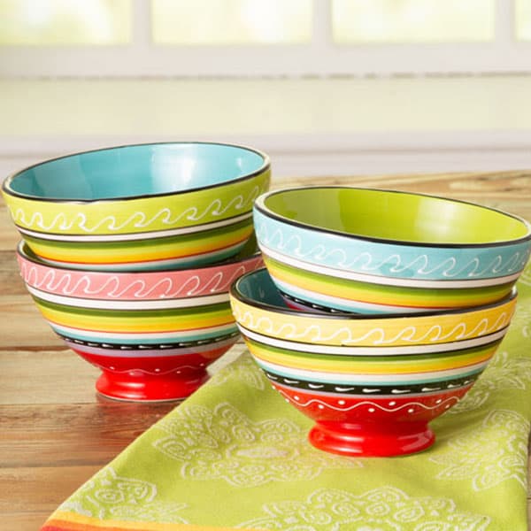 Throw A Fiesta With The Santa Fe Stripe Dinnerware Collection