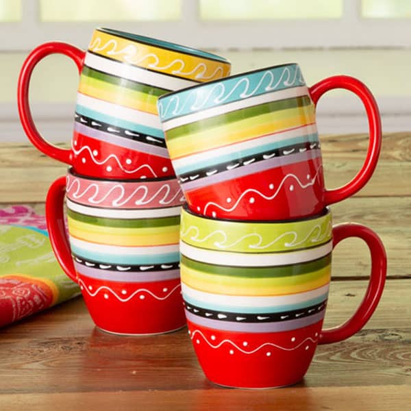 Throw A Fiesta With The Santa Fe Stripe Dinnerware Collection