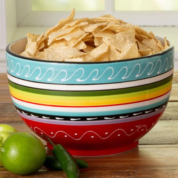 Throw A Fiesta With The Santa Fe Stripe Dinnerware Collection