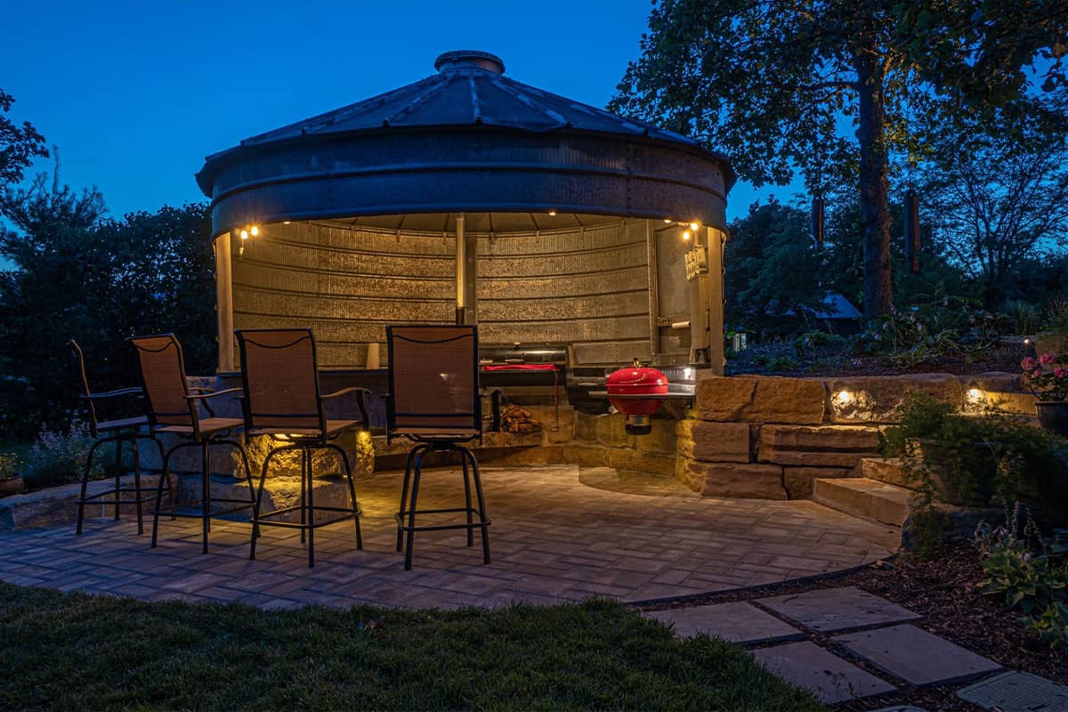 Turn A Grain Silo Into Your New Outdoor Kitchen Entertainment Space