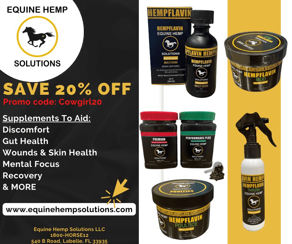 Equine Hemp Solutions For Every Cowgirl - COWGIRL Magazine