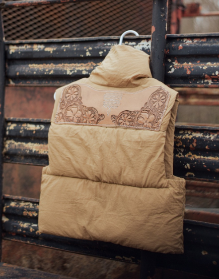 We Have A Vested Interest In This Tooled Leather Vest