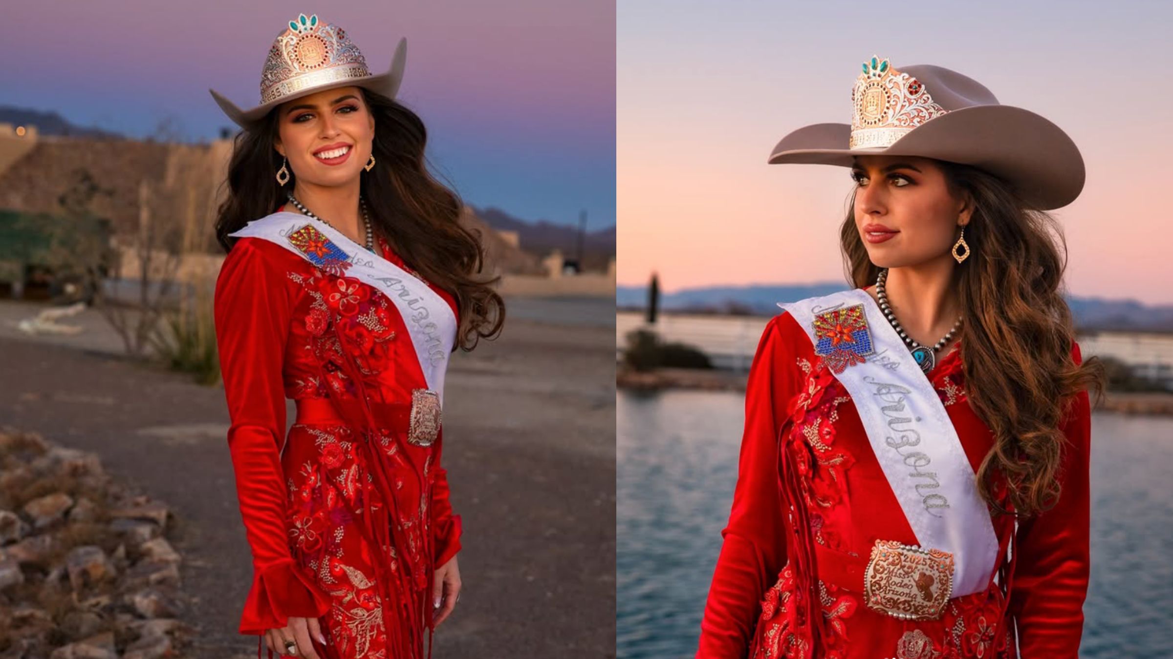 Miss Rodeo Arizona Shines In Stunning Red Transformation At Miss Rodeo ...