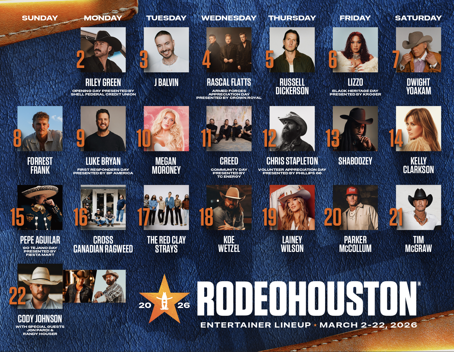 2026 RodeoHouston Concert Lineup Announced: Full Artist Schedule & Dates